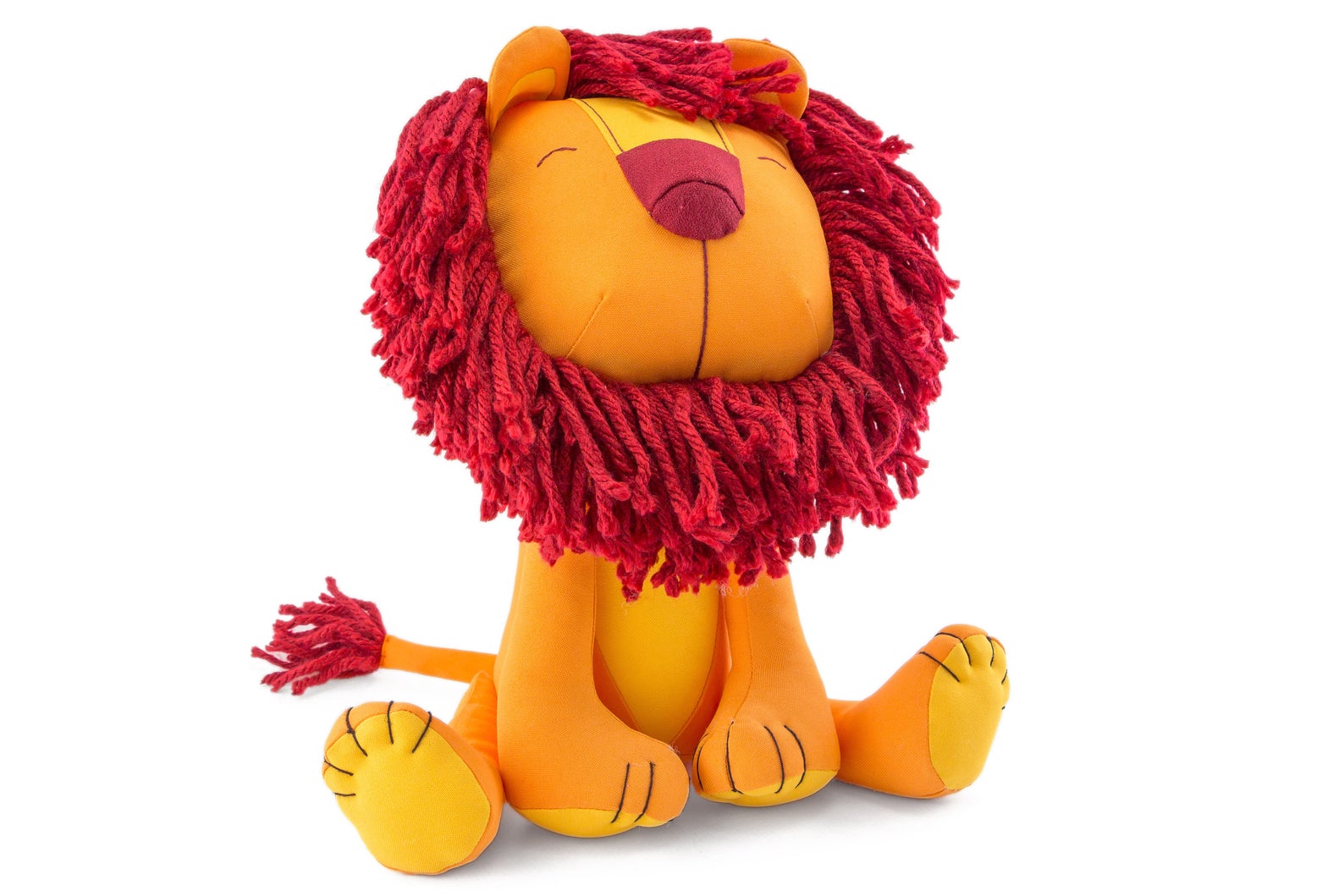 Lion stuffed animal. Plush lion Toy soft lion. Yellow orange | Etsy