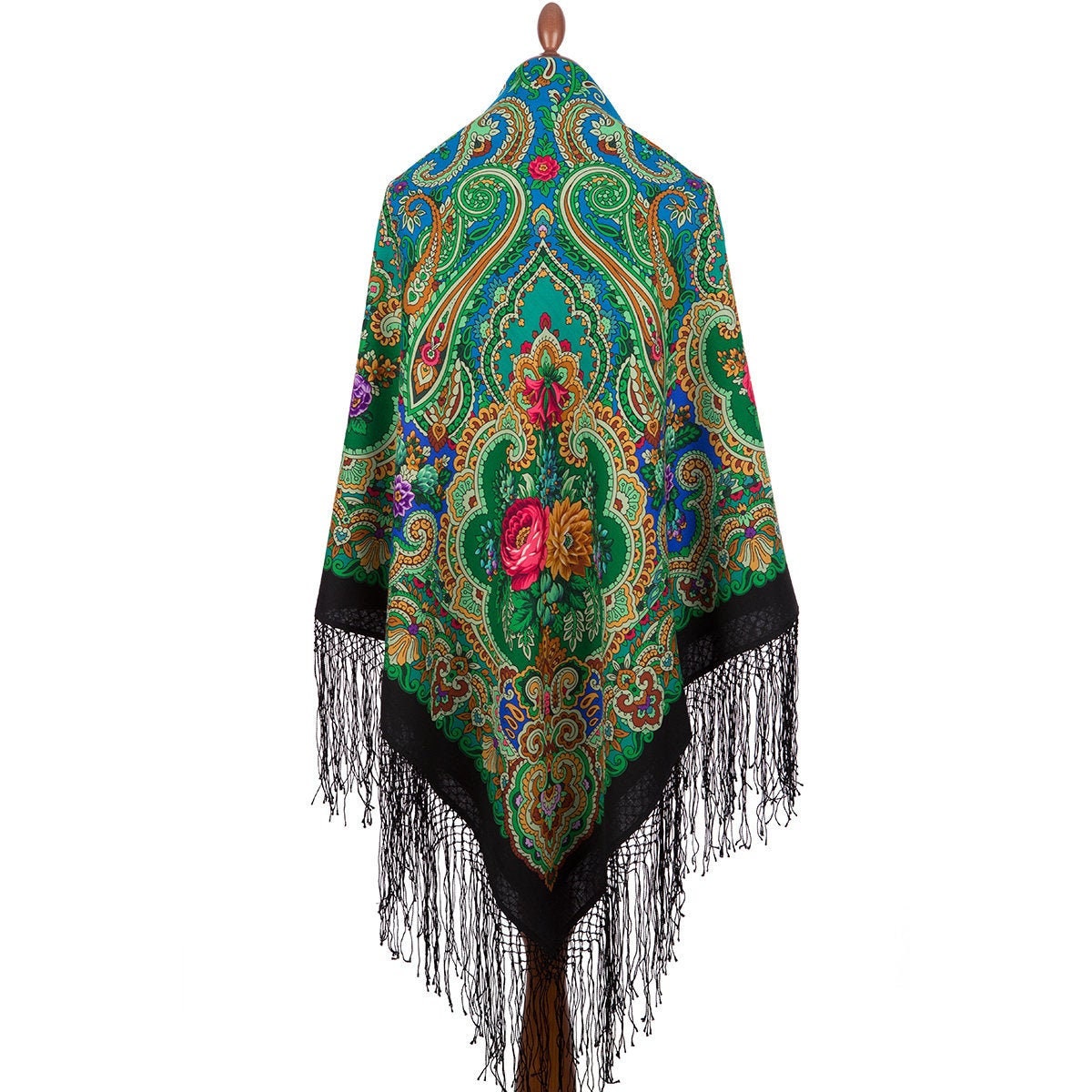 RARO ESCLUSIVO grande scialle russo 148 cm frange di lana seta | Etsy