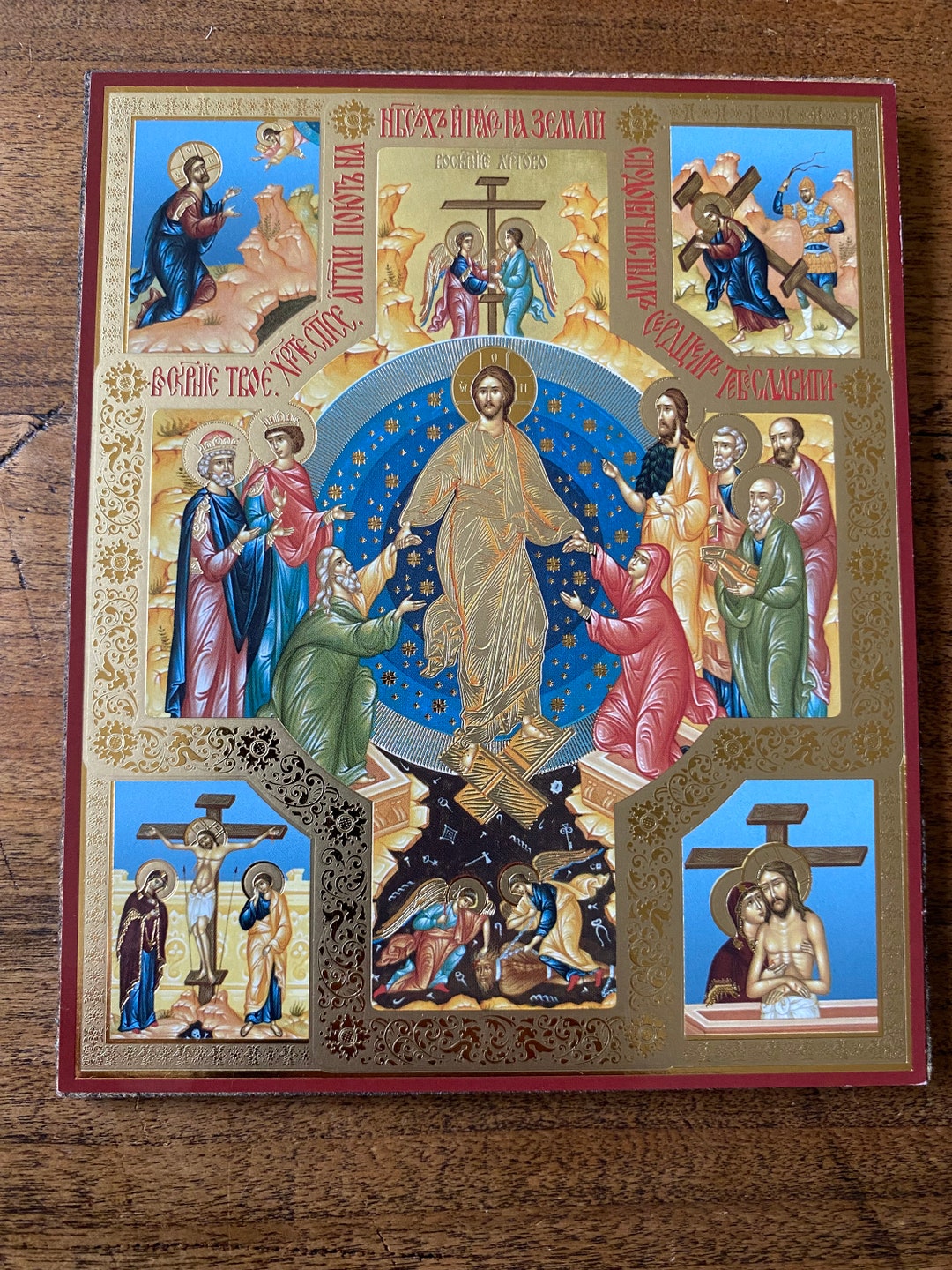 Russian Orthodox Icon Resurrection of Jesus - Etsy