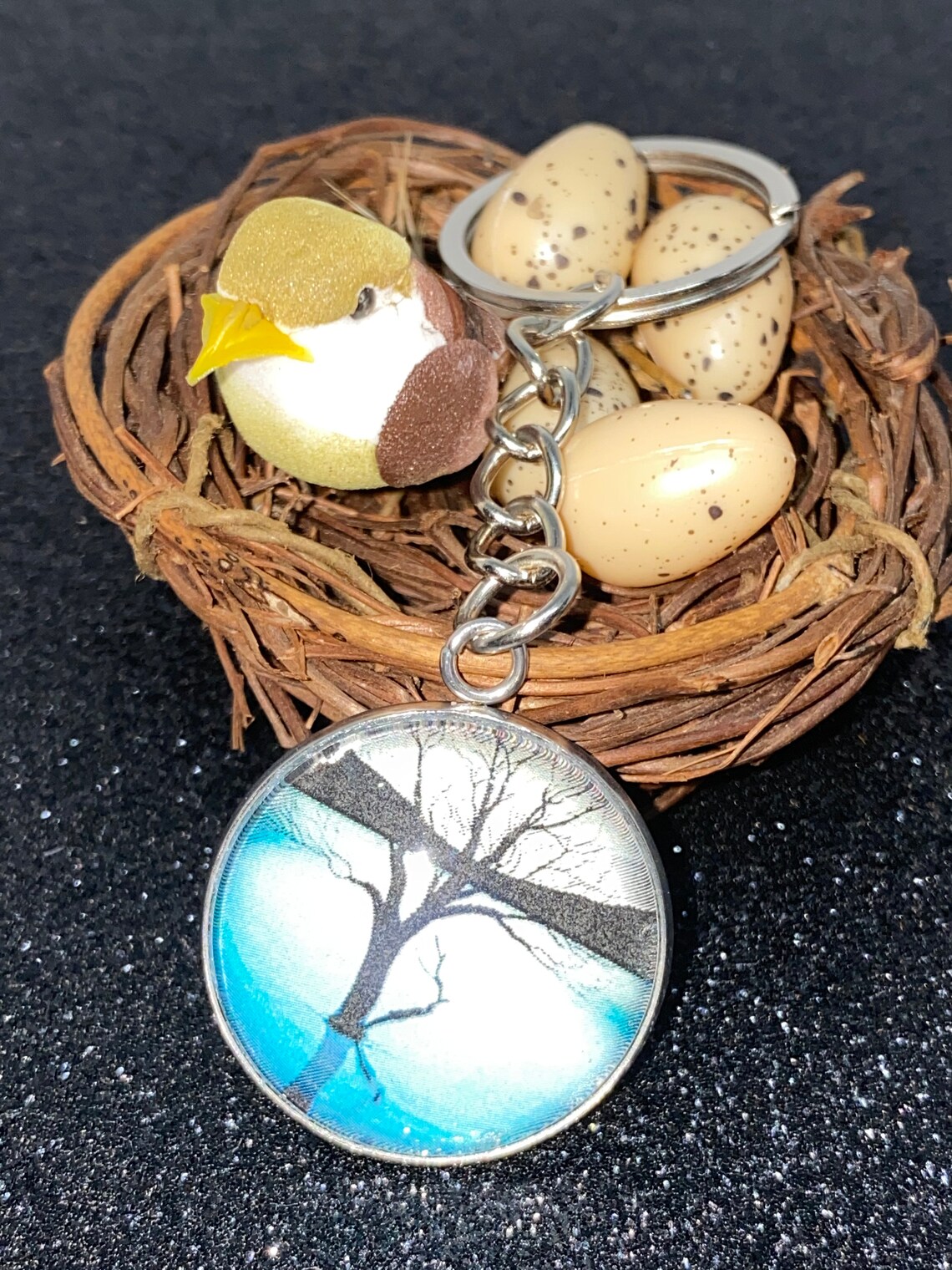 Tree of Life Keychainscabochon Keychain Silver Trees Tree - Etsy
