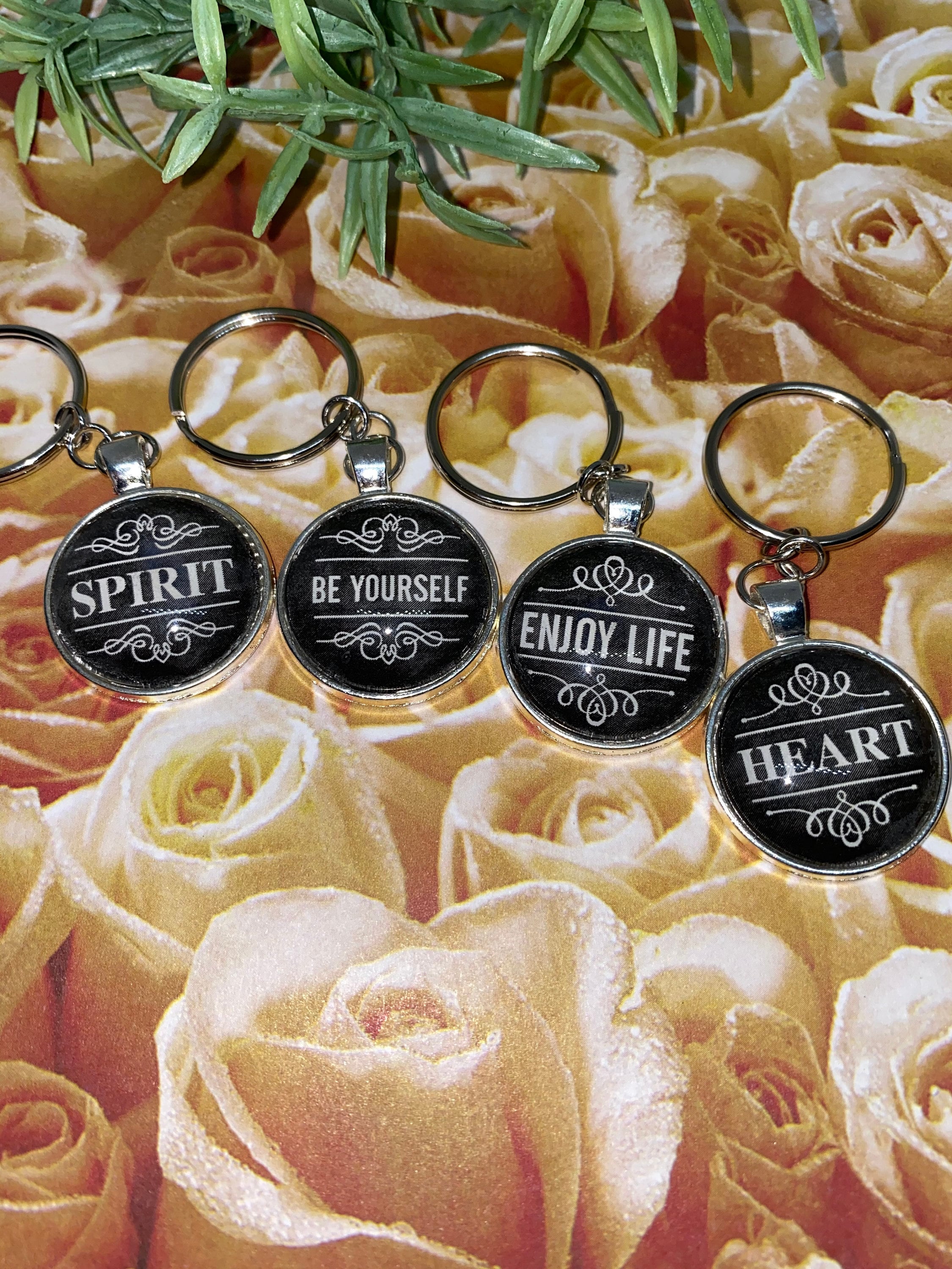 Inspirational Keychain, Silver, Inspire, Inspirational Words,be ...