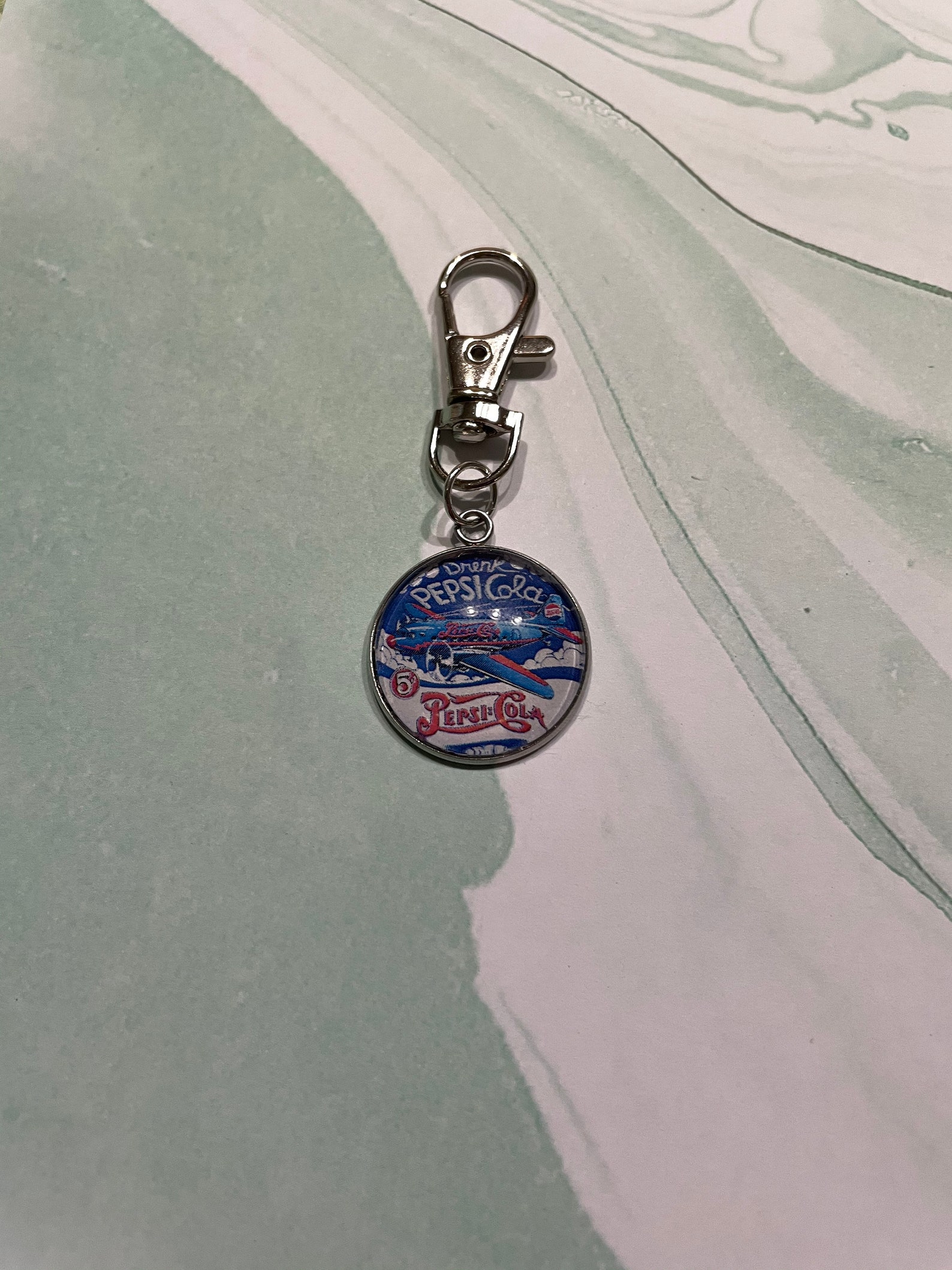 Vintage Keychains,cabochon, Keychain, Silver, Gift, Retro, Pepsi ...