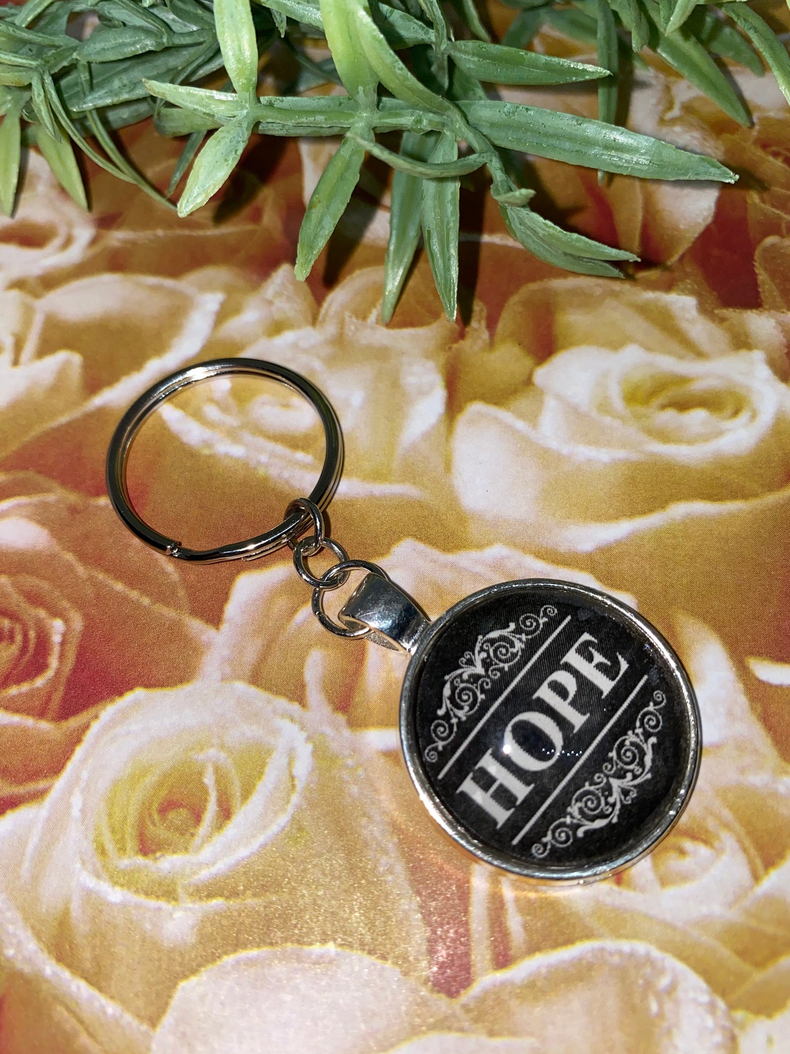 Inspirational Keychain, Silver, Inspire, Inspirational Words,be ...