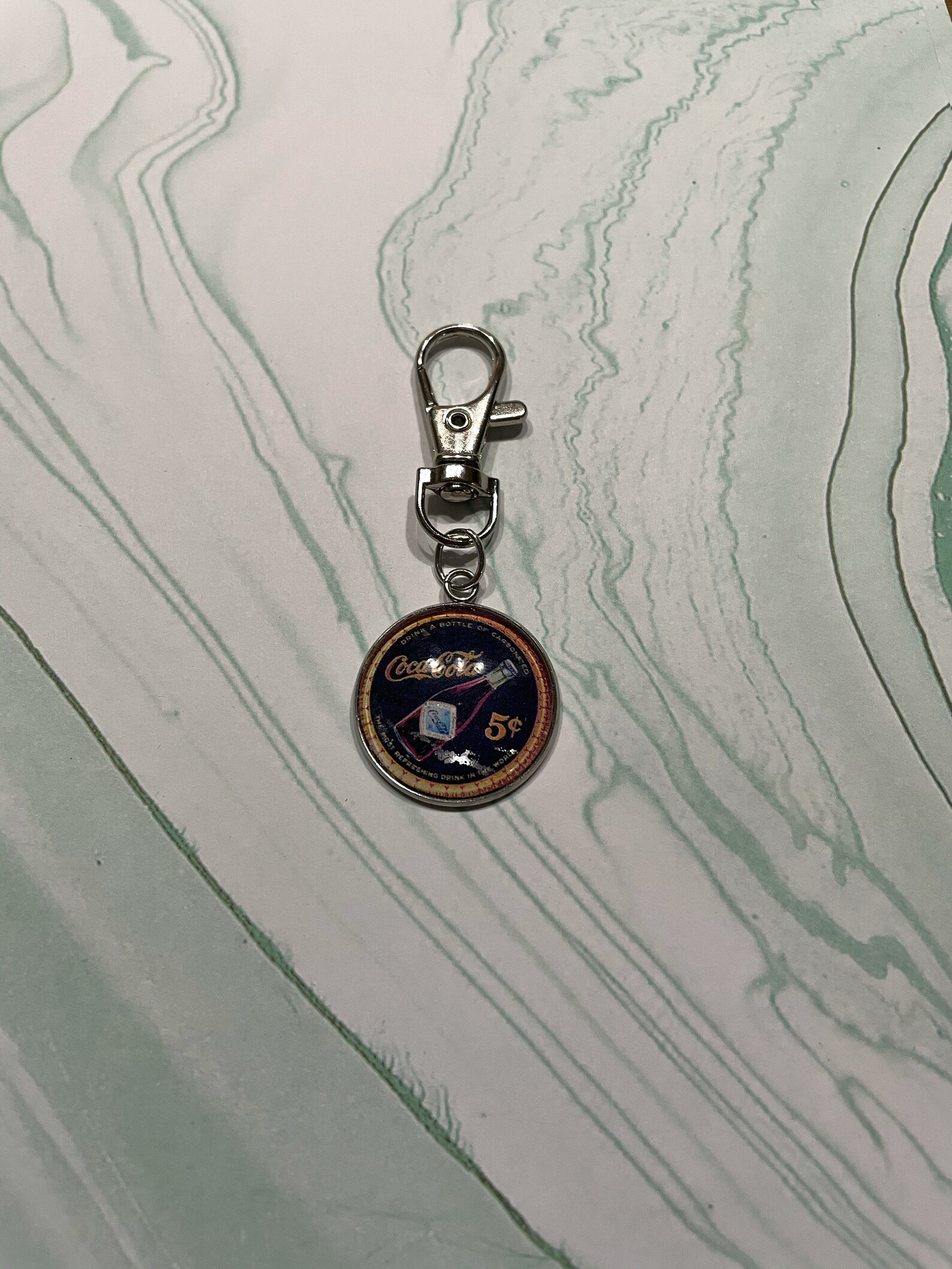 Vintage Keychains,cabochon, Keychain, Silver, Gift, Retro, Pepsi ...
