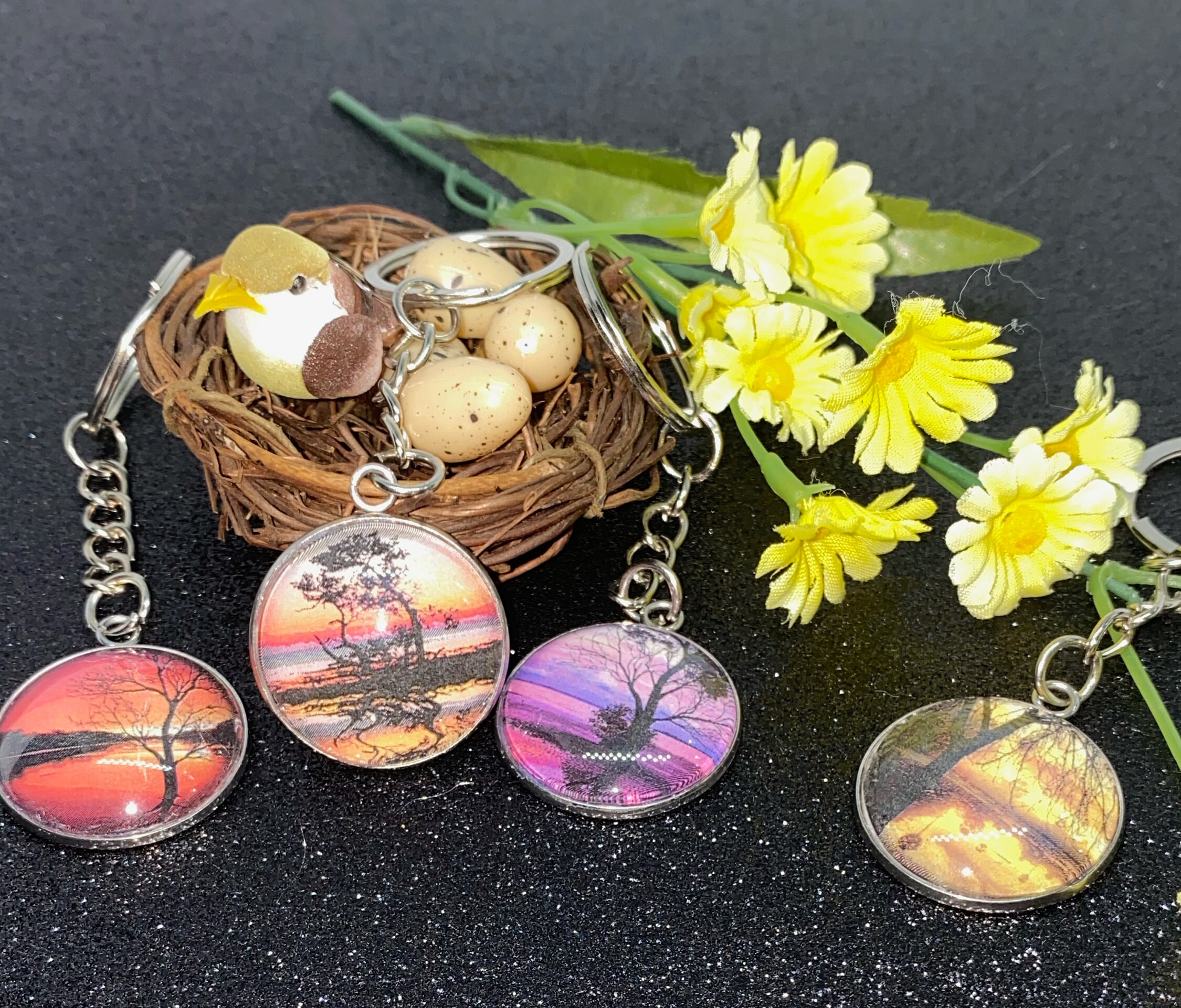 Tree of Life Keychains,cabochon, Keychain, Silver, Trees, Tree of Life ...