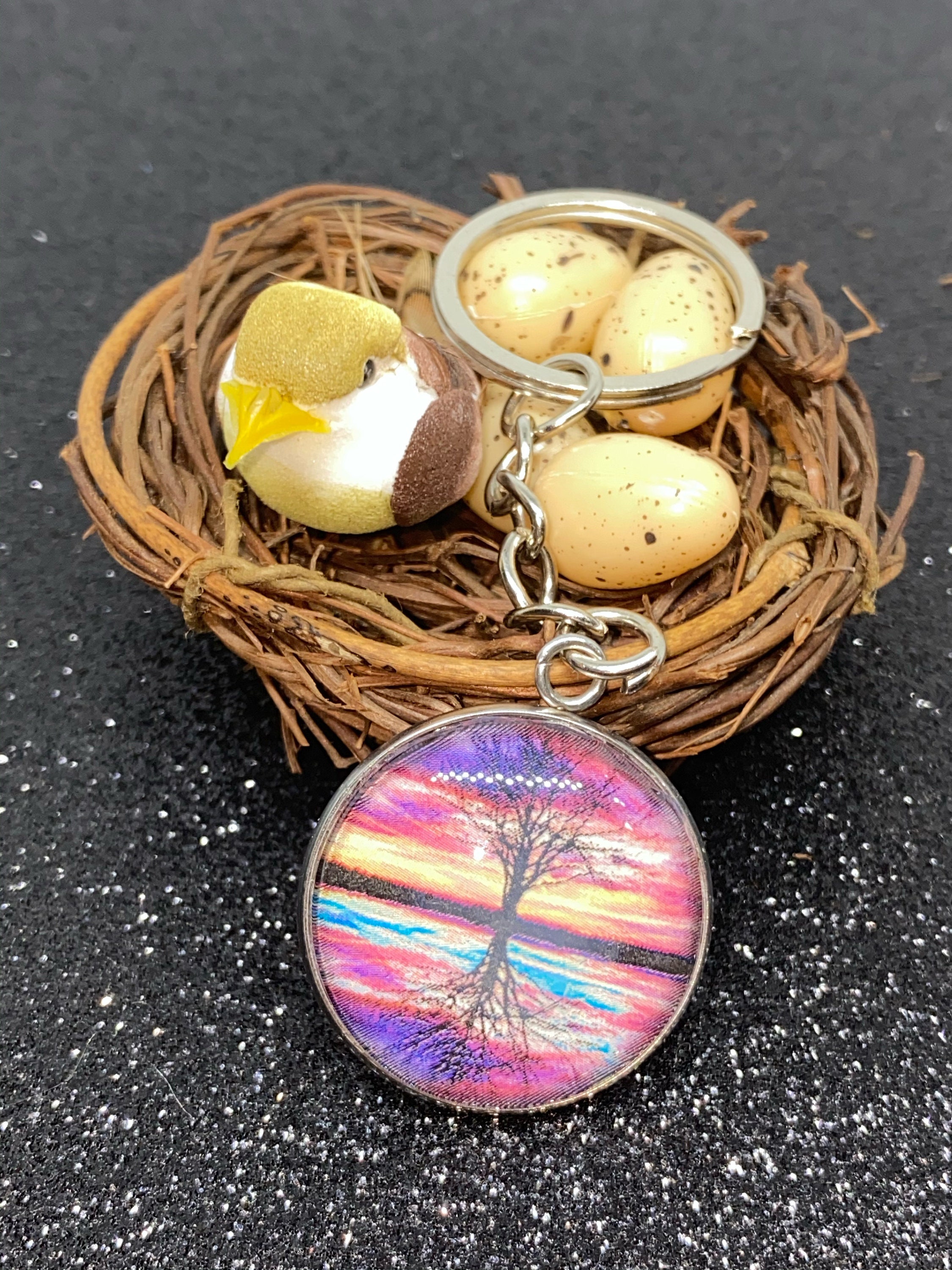 Tree of Life keychainsCabochon Keychain Silver Trees tree | Etsy