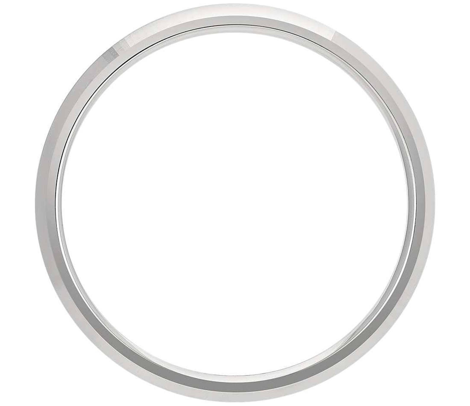 Men's Modern Comfort Fit Wedding Ring 6mm Wide Beveled - Etsy