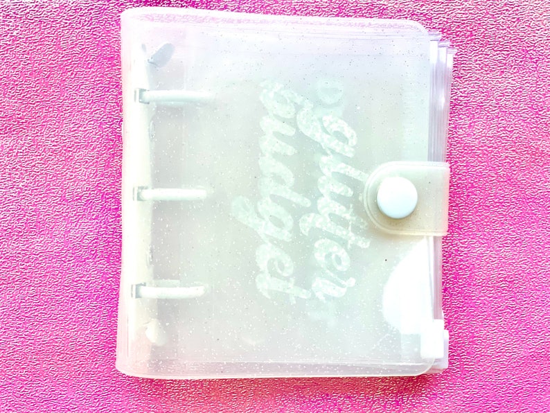 Aa8 Mini Binder Wallet White A8 Binder Cash Envelopes A8 Etsy