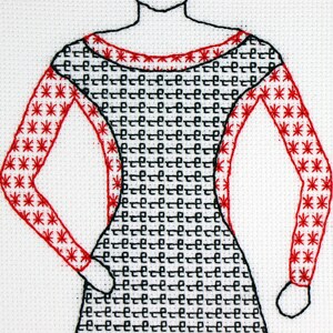 Medieval Dress Blackwork Pattern instant Download PDF Design - Etsy