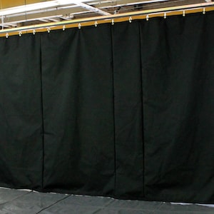Black Stage Curtain/backdrop/partition, 9'H X 20'W, Non-fr, Free ...