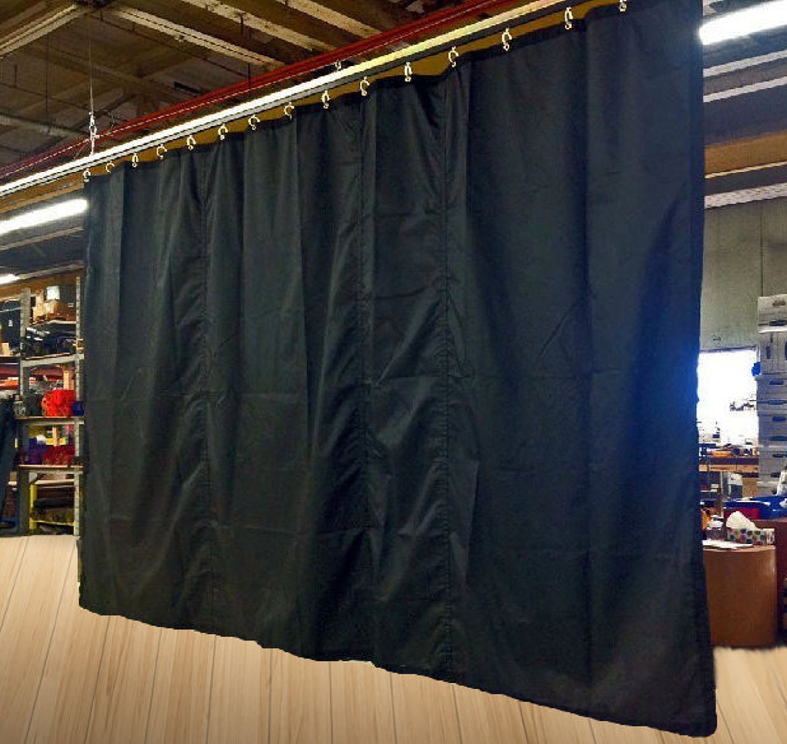 Black Fire/flame Retardant Stage Curtain/backdrop/partition, 10 H X 20 ...