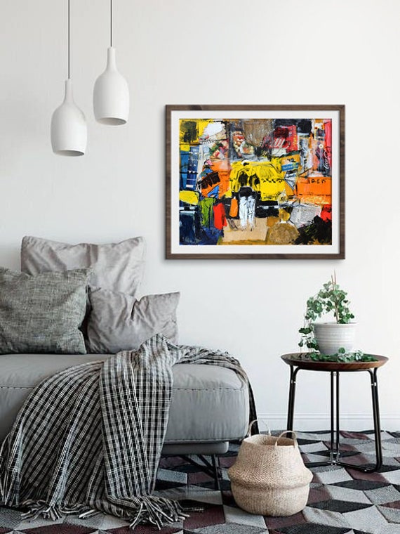 Urban Art Print Abstract Art Print Collage Print Colorful - Etsy