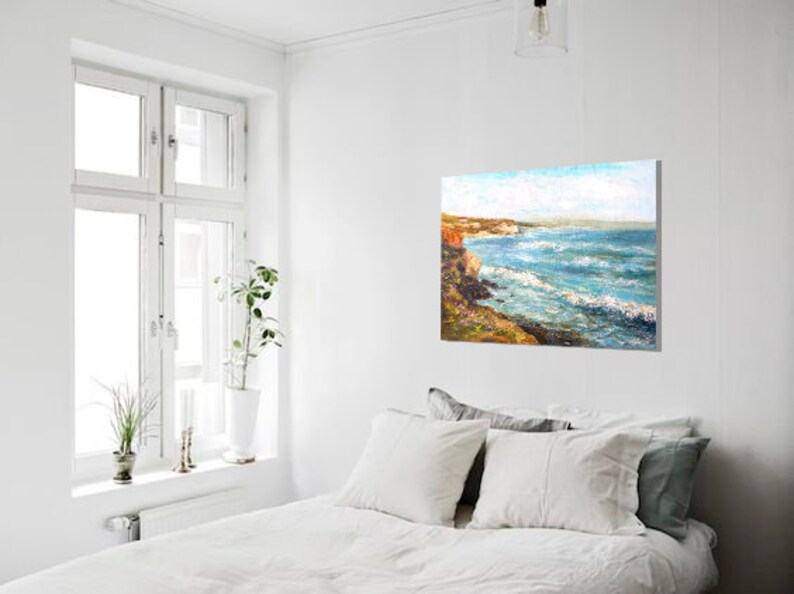 Seascape Wall Art Sea Canvas Print Large Canvas Print | Etsy