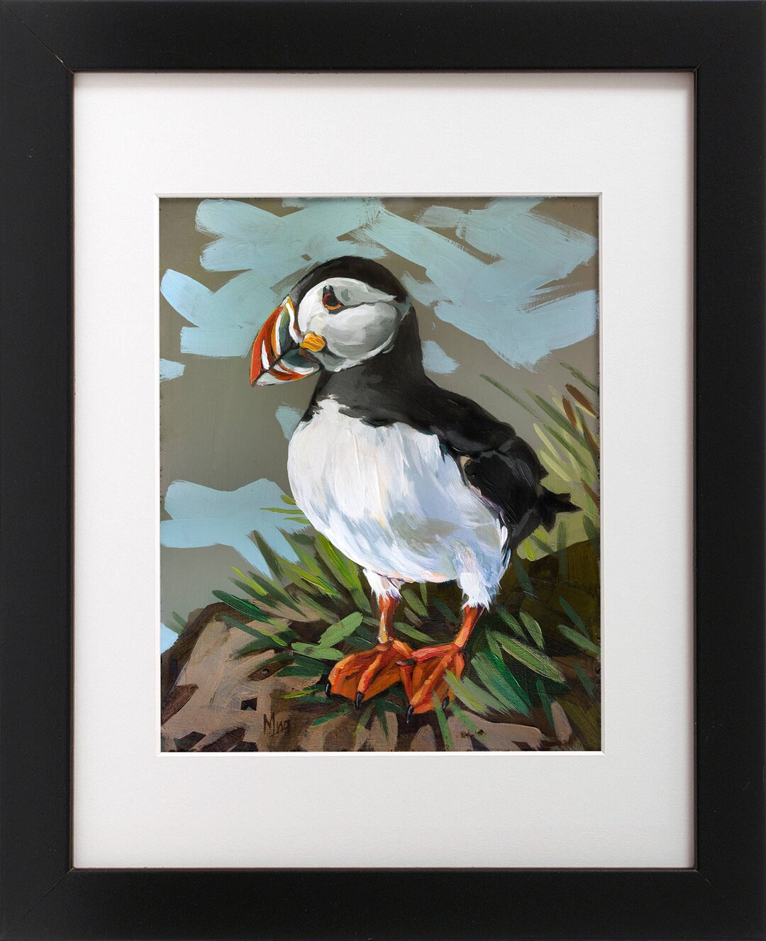 Puffin Print, Kids Room Wall Art, Puffin Wall Art, Nursery Print, Bird ...