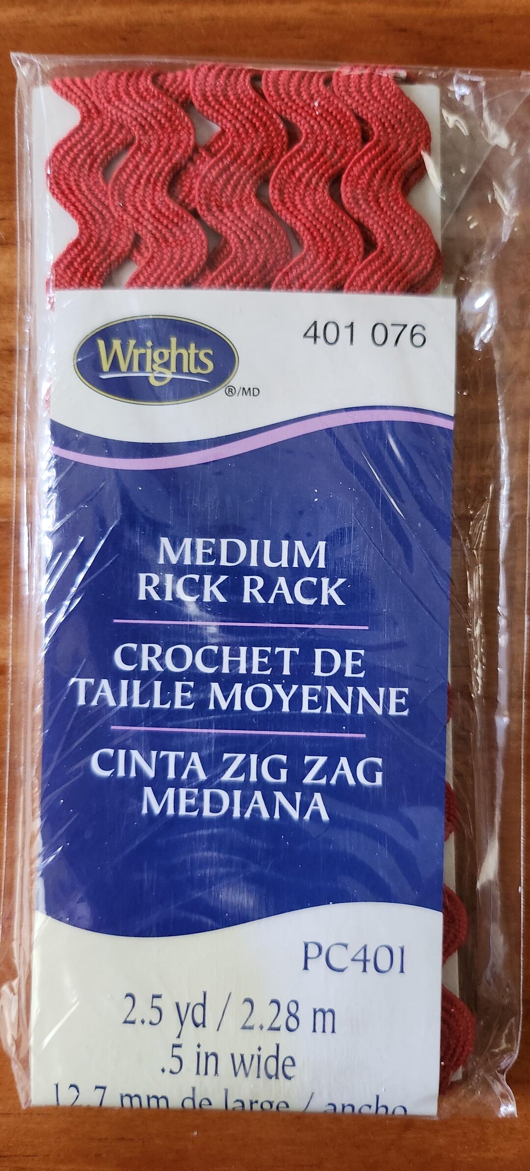 Red Medium Rick Rack 2 1/2 Yards Wrights - Etsy