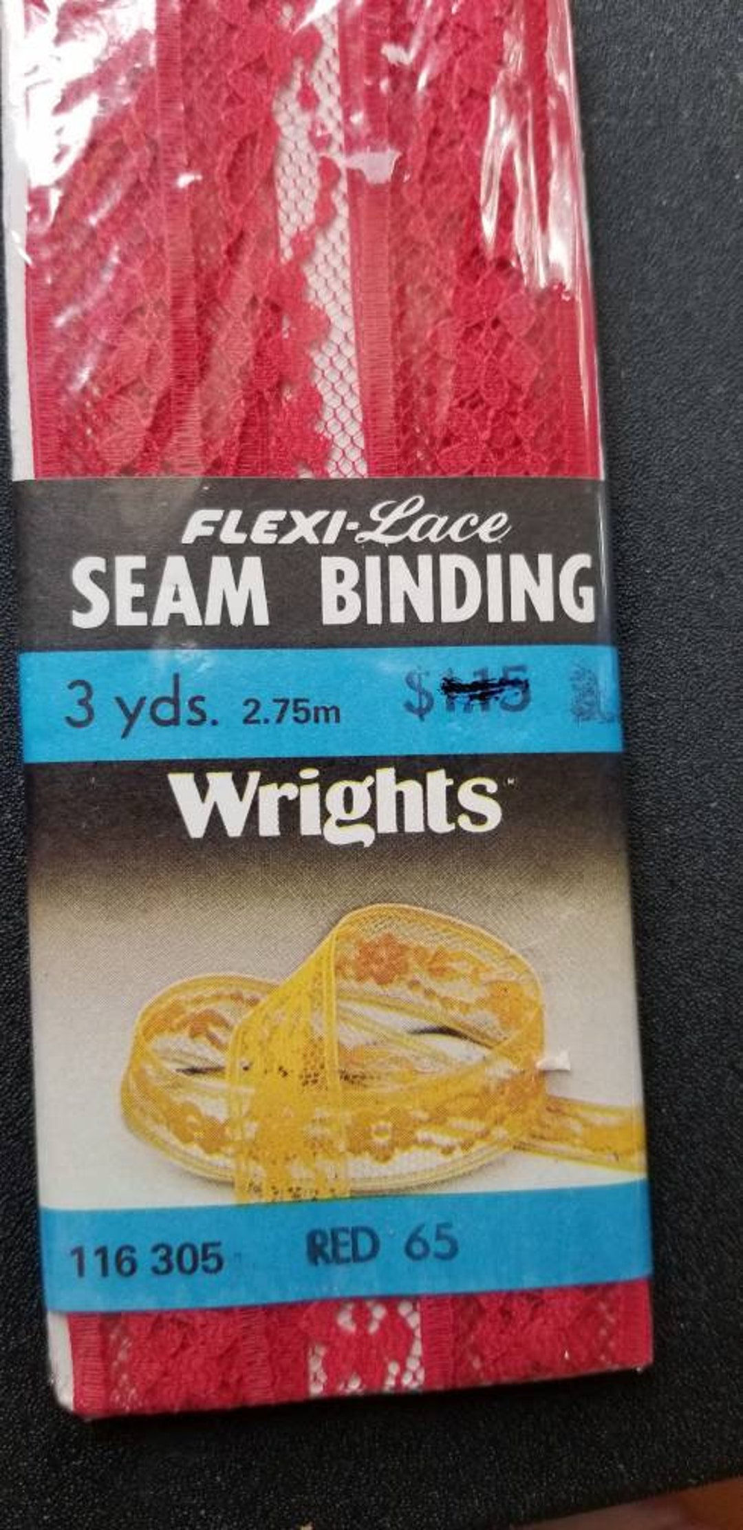 Red Seam Flexi Lace Binding Unused 3 Yards - Etsy