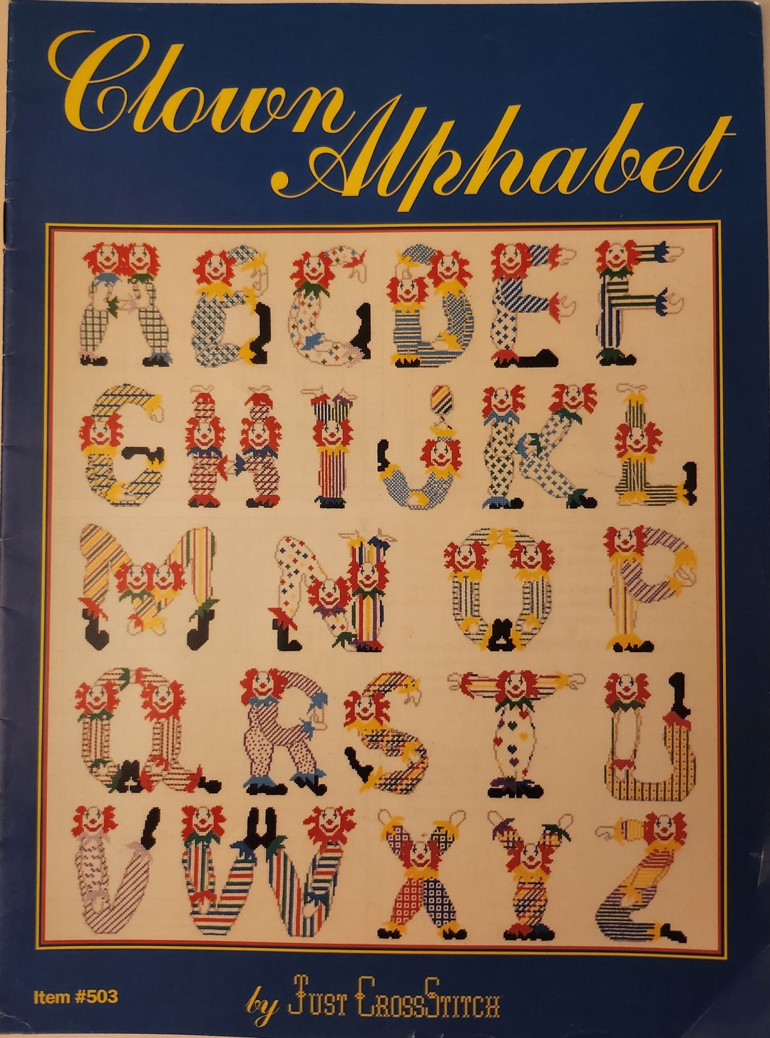 Clown Alphabet Cross Stich Patterns - Etsy