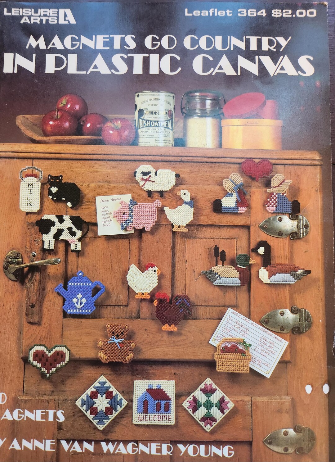 Plastic Canvas Magnet Patterns: Country Animals Leisure Arts #364 - Etsy