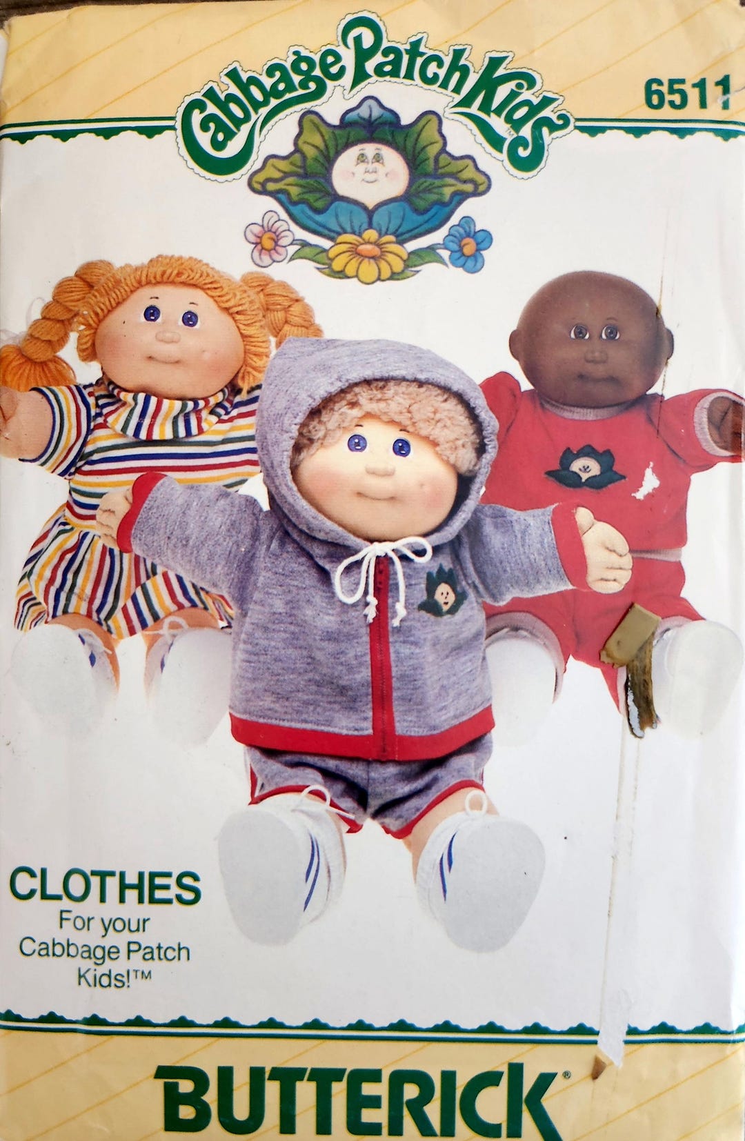 Cabbage Patch Kids 6511 Clothes T Shirt, Shorts, Jacket, Dress, Top ...