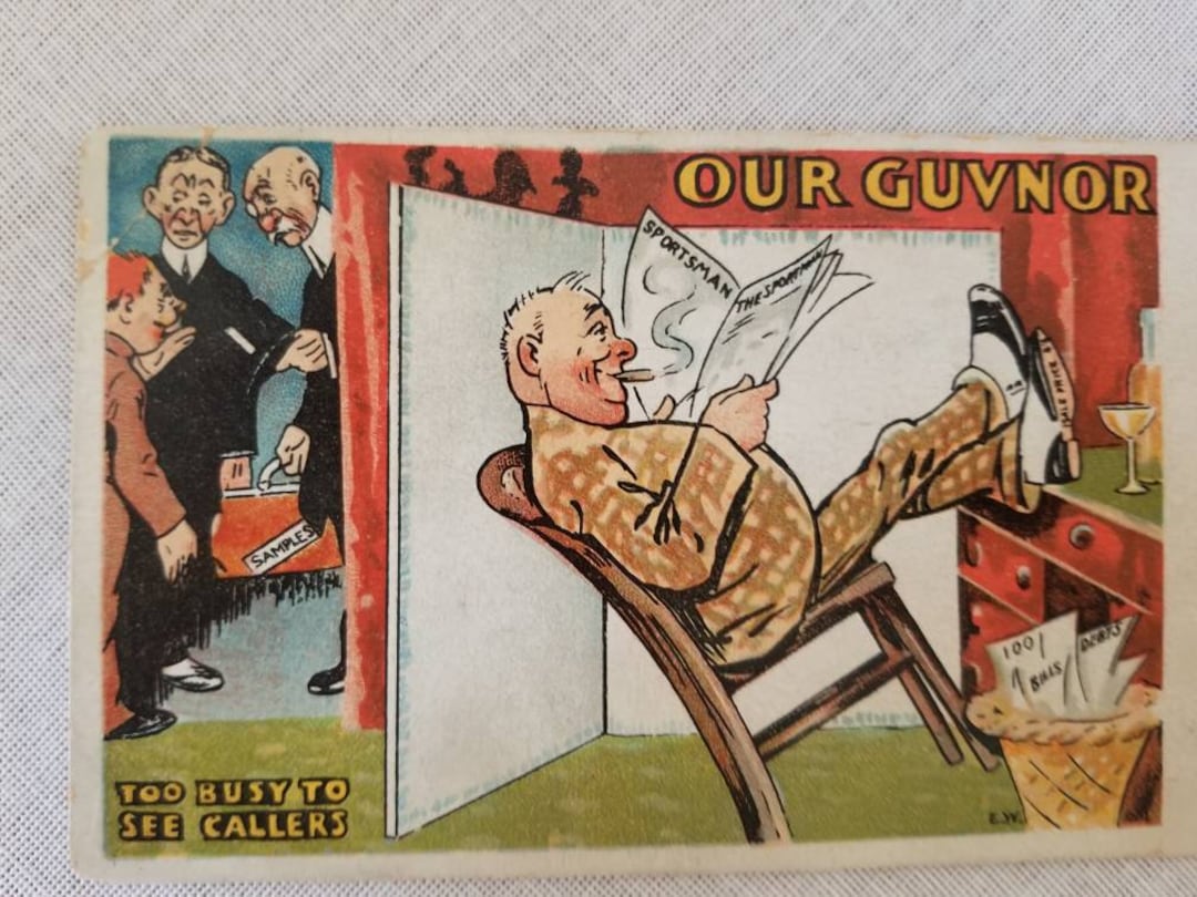 Political "our Governor" Comic Postcard Used - Etsy