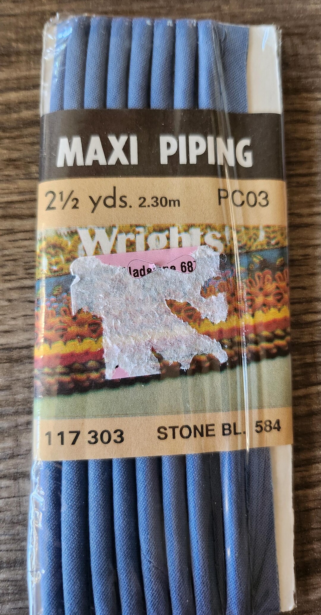 Maxi Piping Stone Blue 2 1/2 Yards Wrights - Etsy