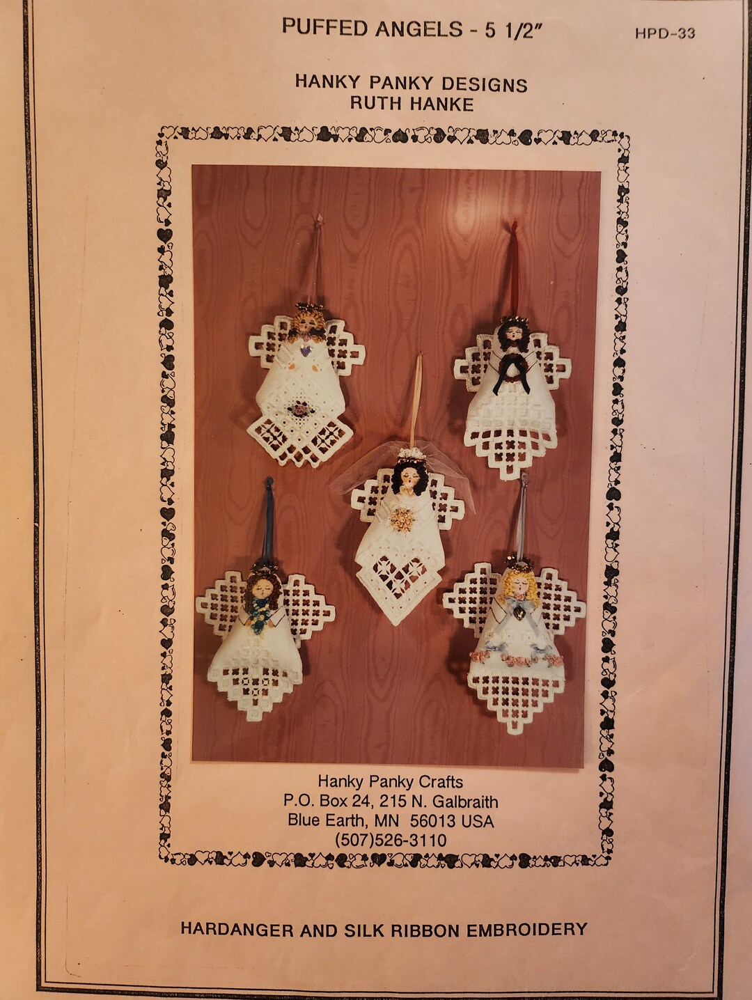 Puffed Angels 5 1/2 Inches Sewing Pattern Hankies - Etsy