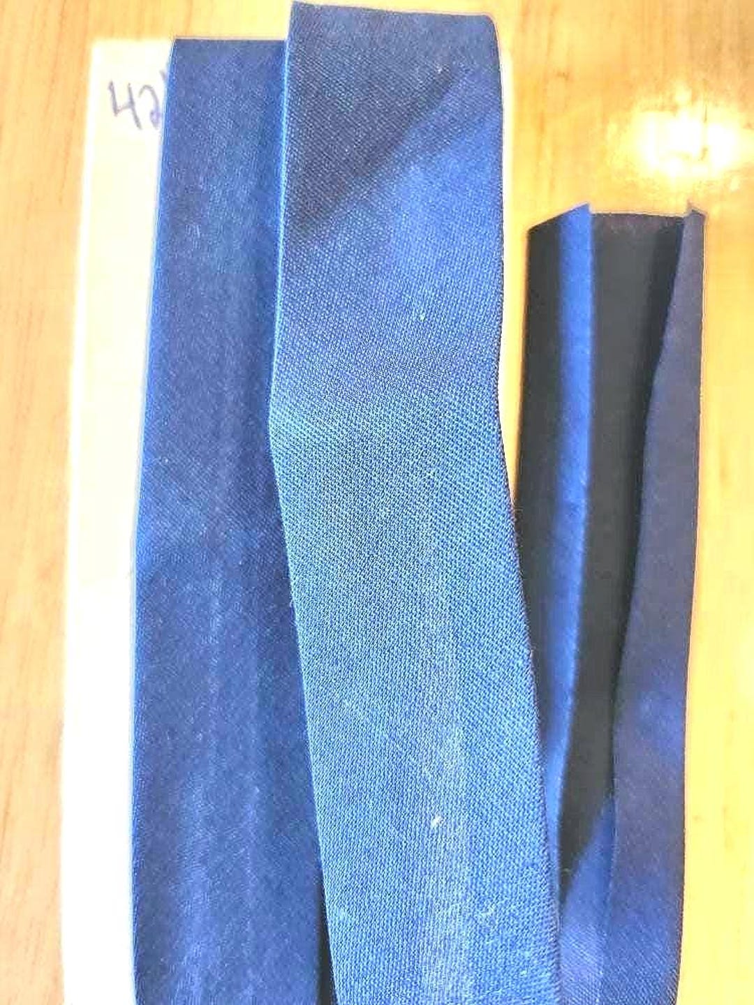 Navy Blue Bias Tape 42 by 1 Inch Crafts Sewing Cardmaking - Etsy