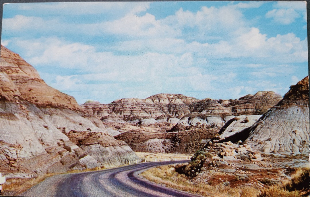 Montana Badlands Highway 19 Real Photo Postcard Unused - Etsy