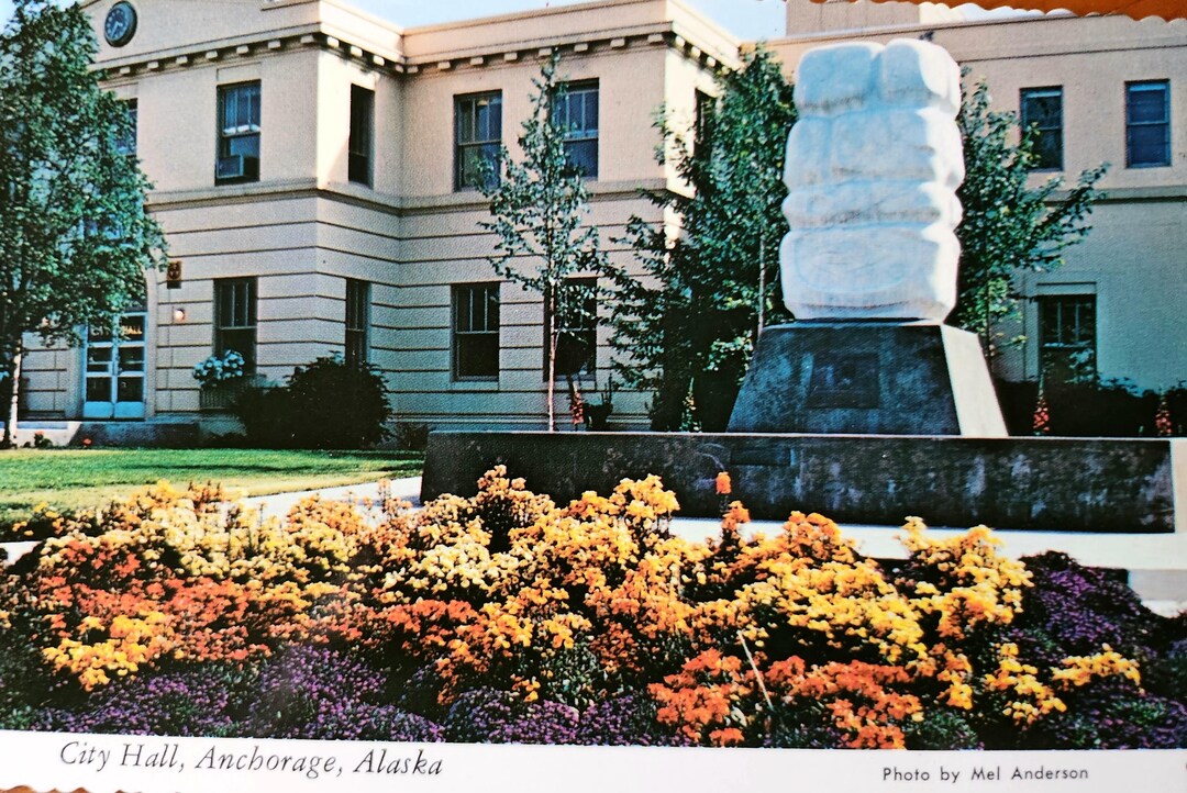 City Hall Anchorage, Alaska Real Photo Postcard Unused - Etsy