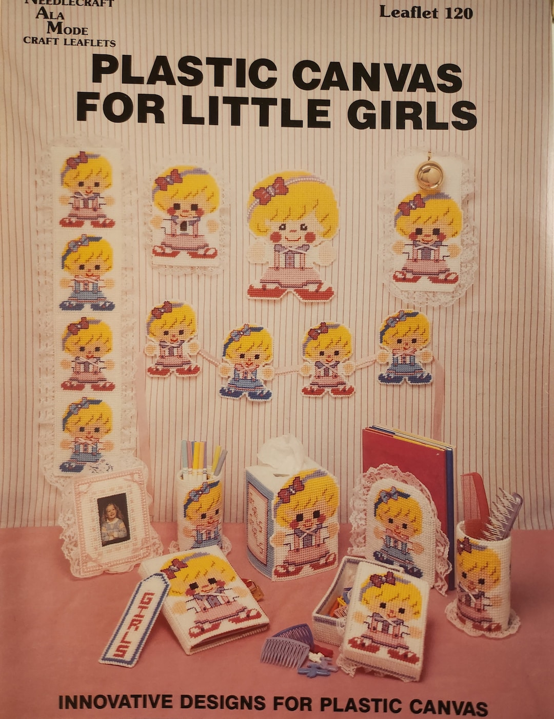 Plastic Canvas Pattern Little Girl Figures and Accesories See Photo for ...