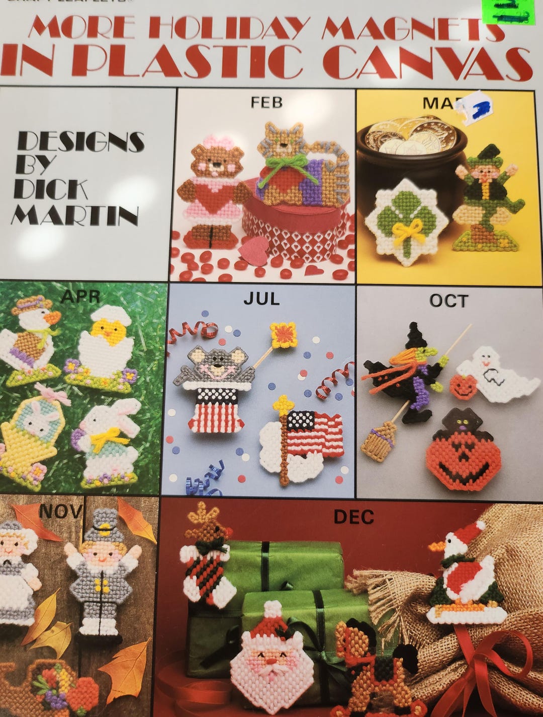 Holiday Magnets in Plastic Canvas Ornaments Leisure Arts 1138 ...