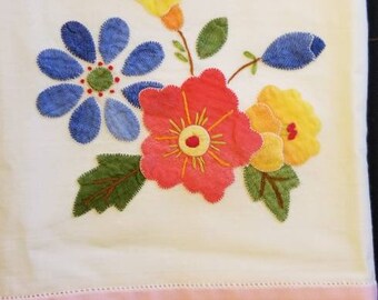 Applique Tea Towel | Etsy
