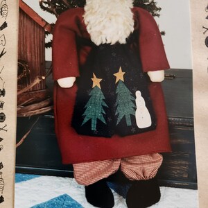 Country Santa Sewing Pattern 18 Inch Craft Show Idea Christmas Holiday ...