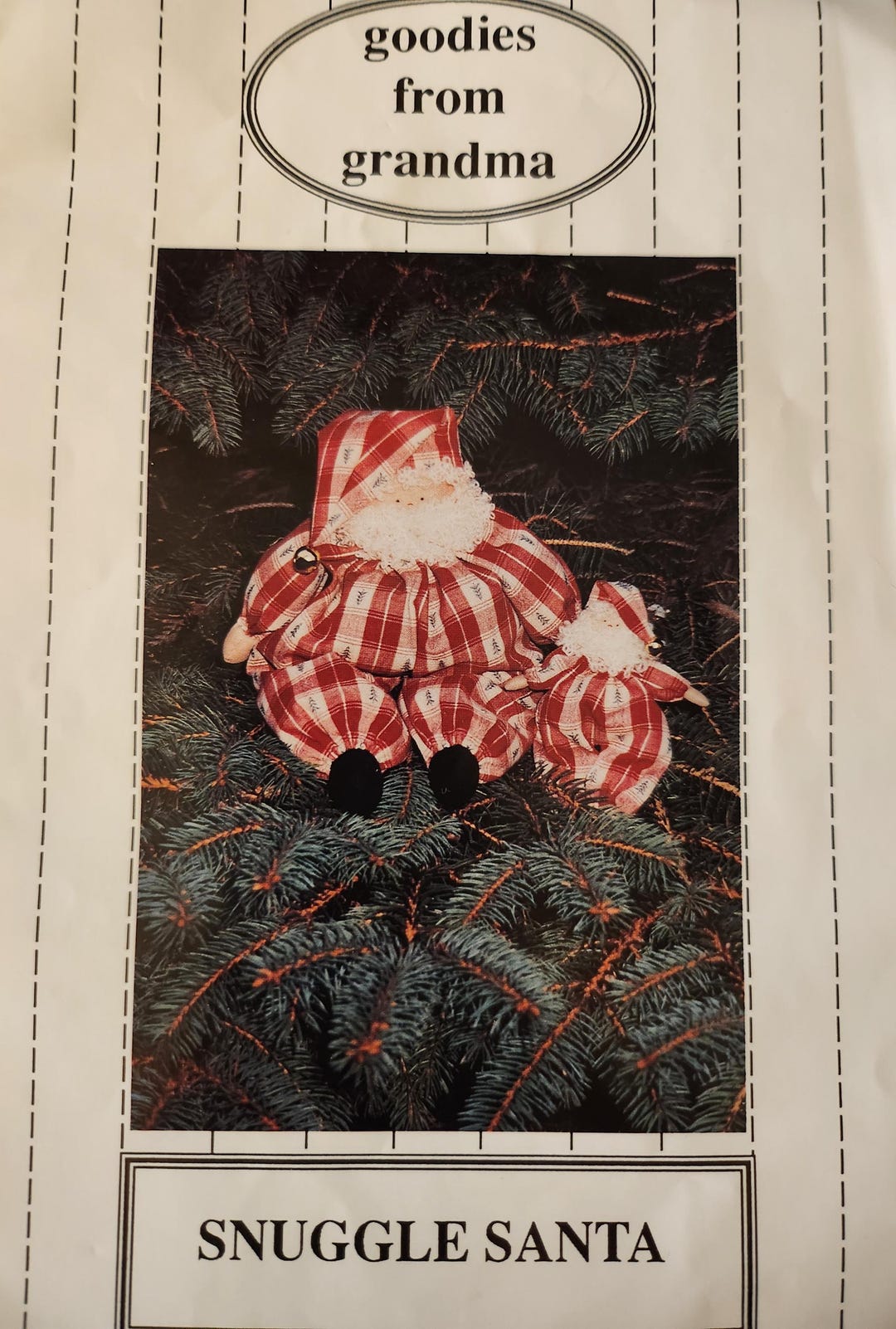 Santa Sewing Pattern 6 or 12 Inch - Etsy