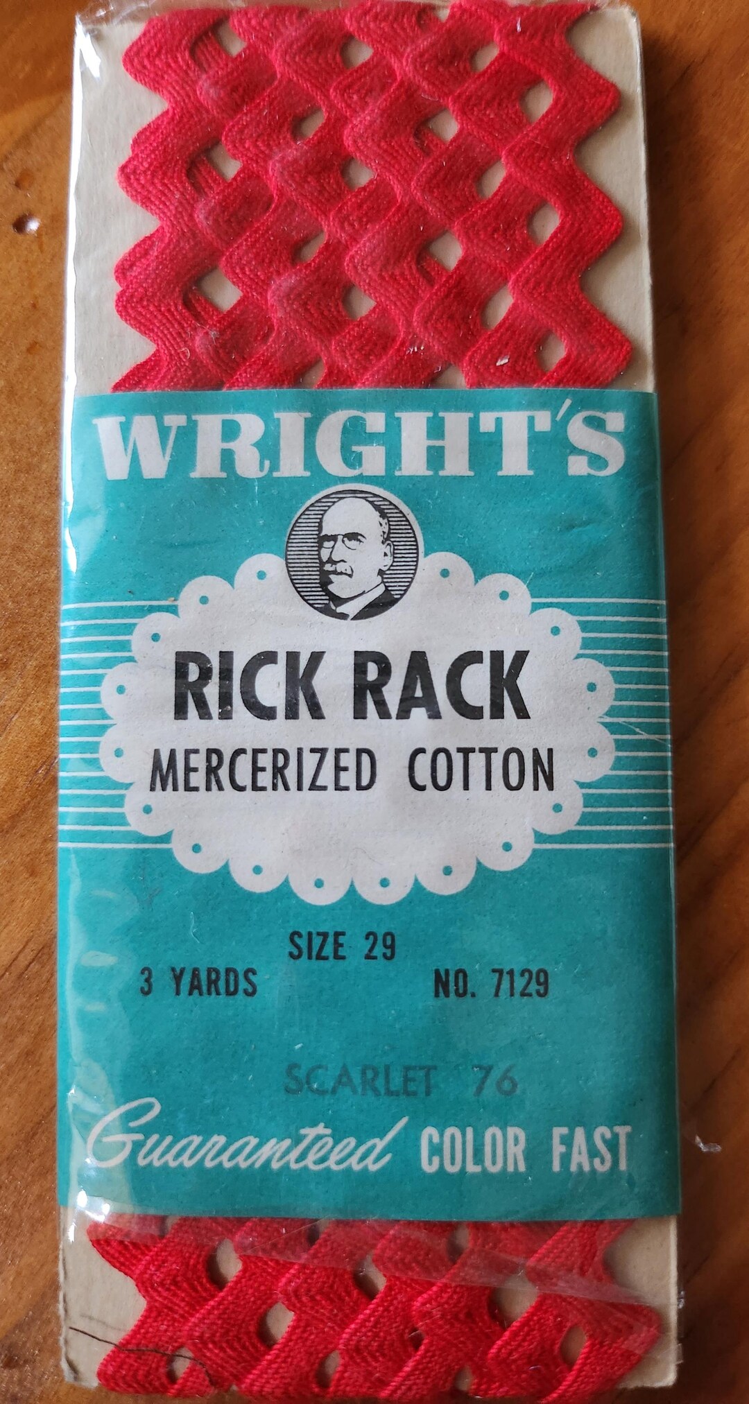 Scarlet Red Rick Rack 3 Yards Size 29 Wrights - Etsy