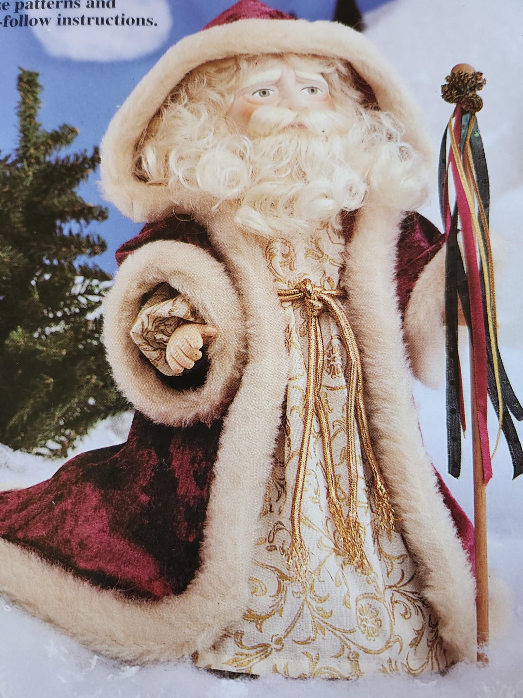 Old St. Nick Santa Oufit Christmas (fibre Art Craft) Full Size Pattern ...