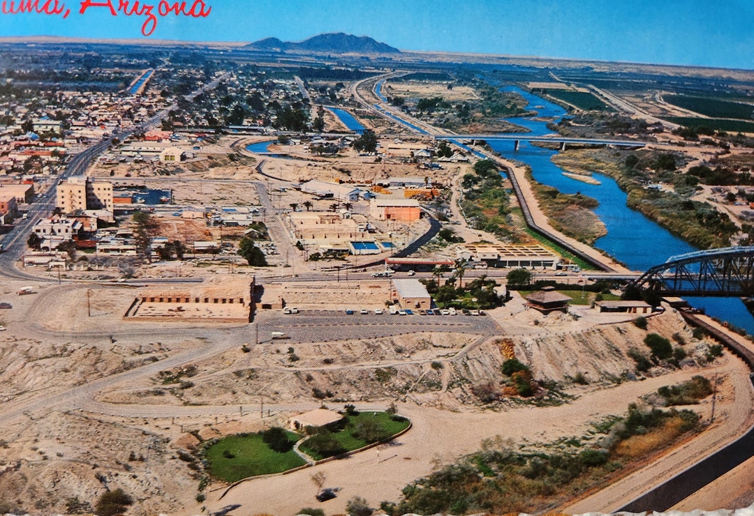 Yuma, Arizona Aerial Real Photo Postcard 1973 - Etsy
