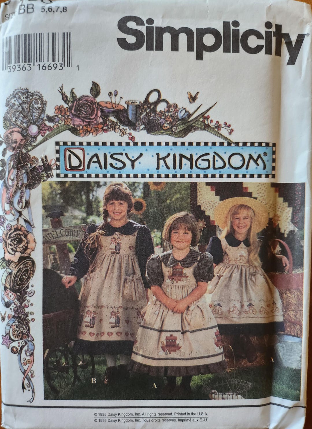 Simplicity Sewing Pattern 9458 Girls Dress and Pinafore Size 5 to 8 ...