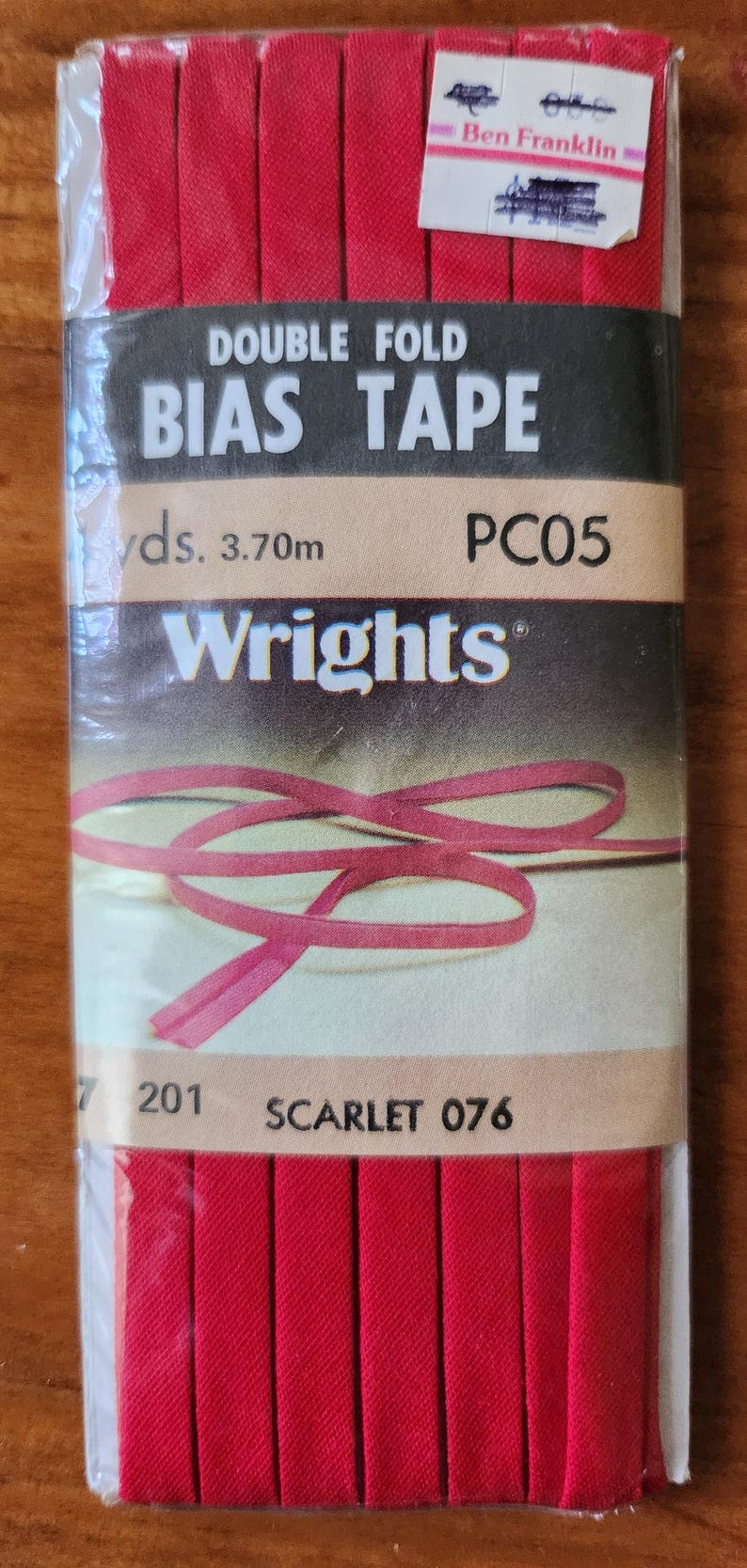 Red Bias Tape Double Fold 4 Yards Wrights - Etsy