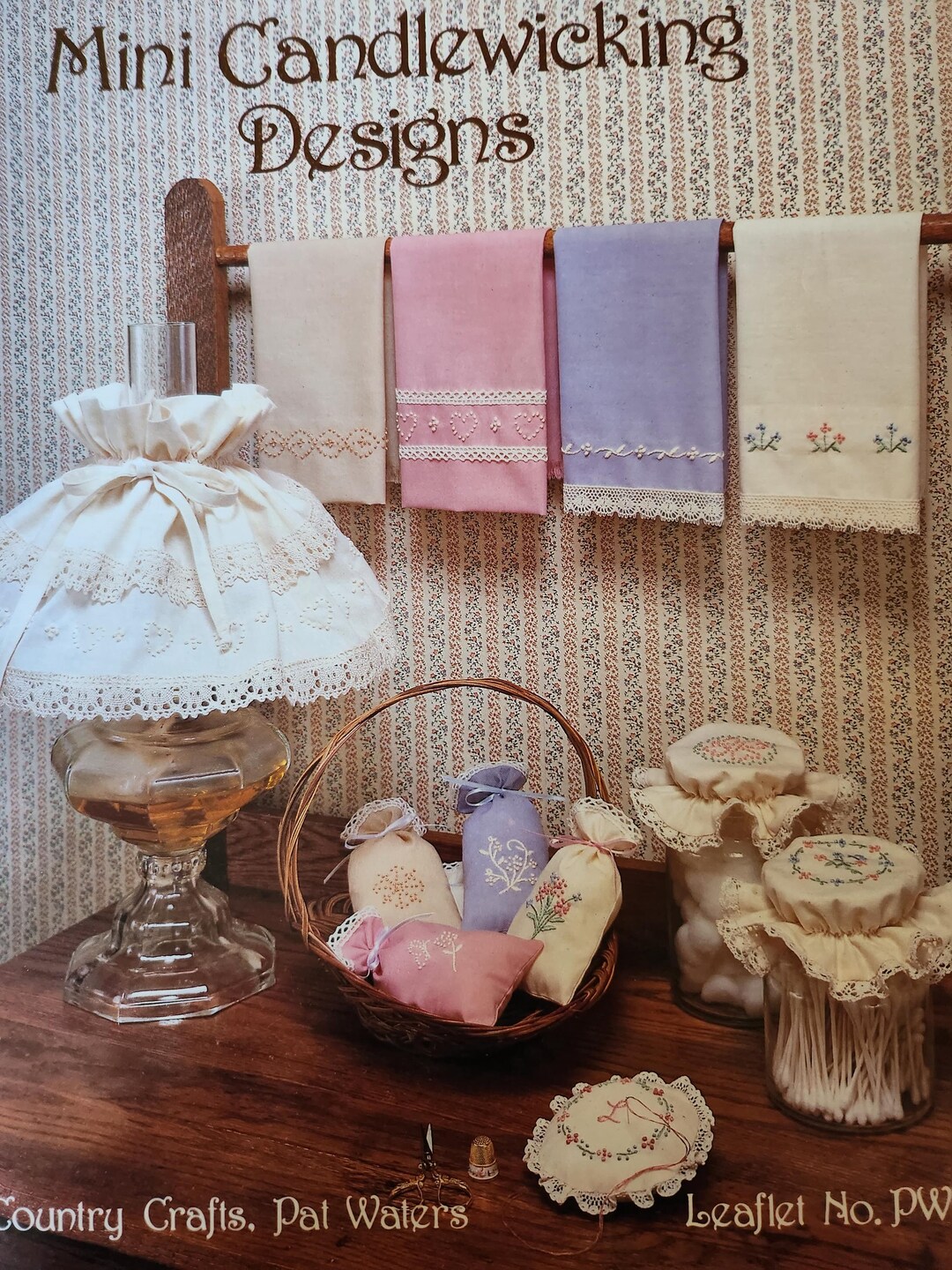 Mini Candlewicking Designs Patterns Alphabet, Borders, Flowers, Sachet ...