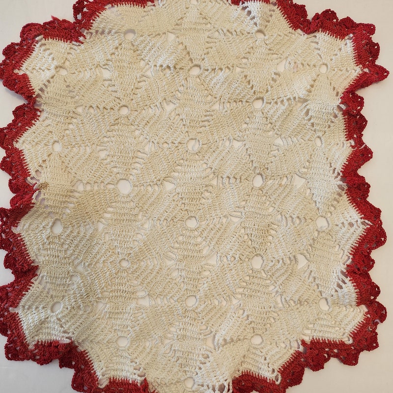 Red Doilies - Etsy