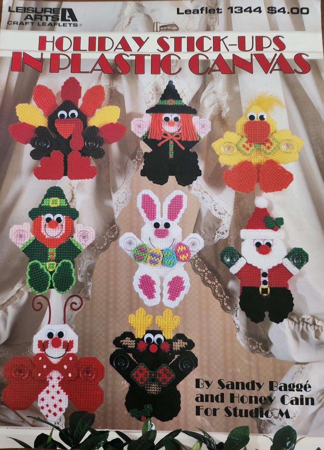 Holiday Patterns Plastic Canvas: Turkey, Rabbit, Leprechaun, Santa ...