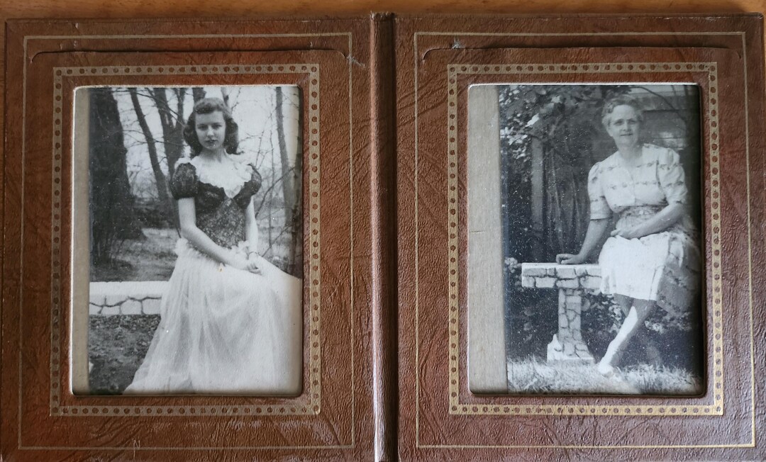 Vintage Bifold Photo (4 by 6) Frame Black & White Portraits - Etsy
