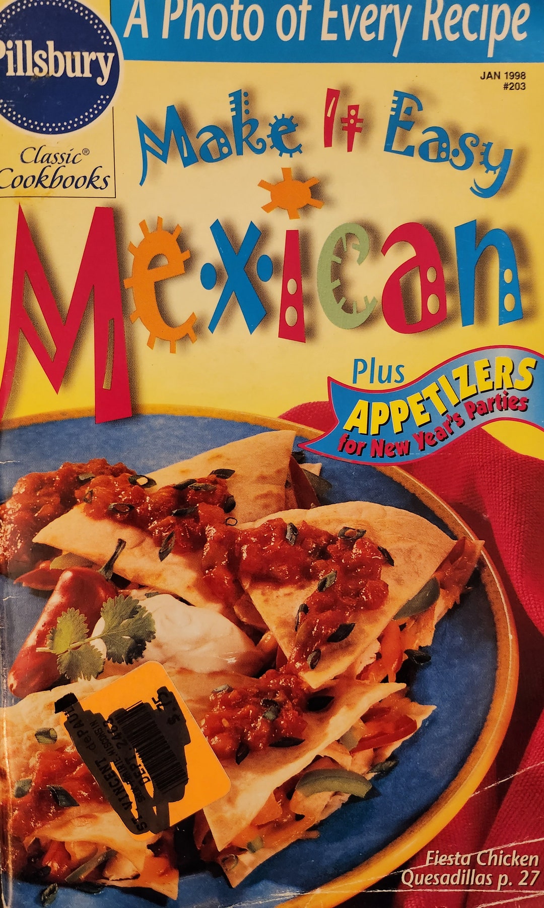 Pillsbury Make It Easy Mexican Cooking Recipe Pamphlet 85 Pages Color ...