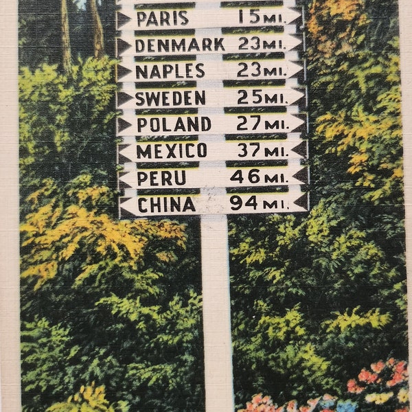 Mileage Sign Post - Etsy