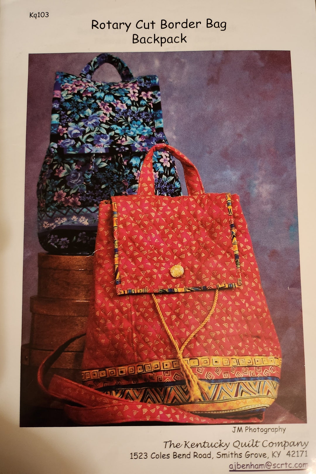 Rotary Cut Border Bag Backpack Pattern - Etsy