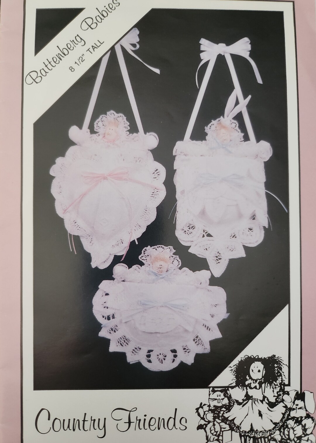Pattern Battenburg 8 1/2 Inches Angel Ornamentslace Edging Craft ...