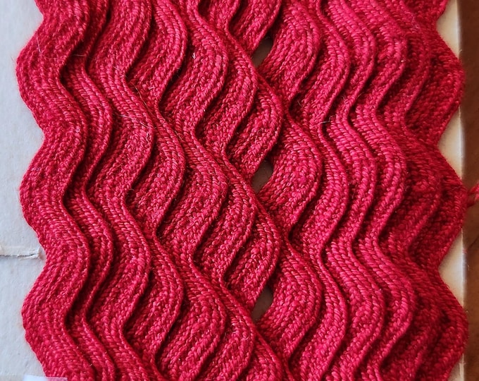 5 Yards Red Jumbo Rick Rack Trim, Red Rick Rack, Jumbo Ric Rac, Rick ...