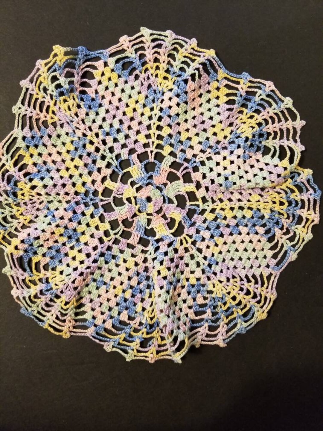 Pastel Colors Handmade Doilies 6 1/2 Inches Round - Etsy