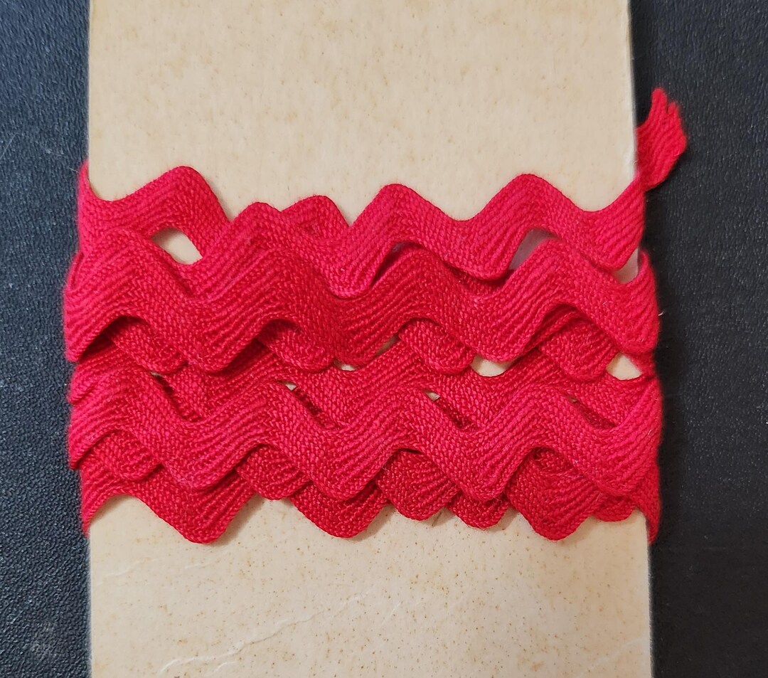 Red Rick Rack 44 by 1/2 Inch - Etsy